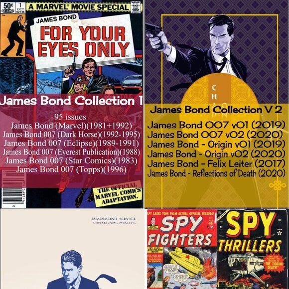 Media | James Bond Comic Collection On 4 Archival Dvdroms | Poshmark